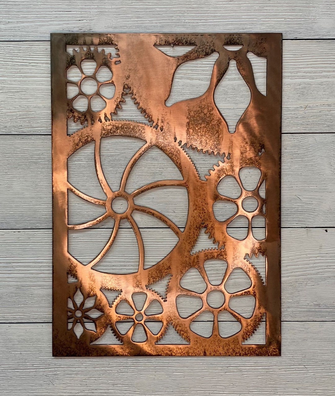 Steampunk Gears Panel - Metal Wall Art - Etsy