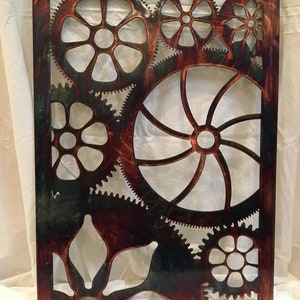 Steampunk Gears Panel - Metal Wall Art - Etsy