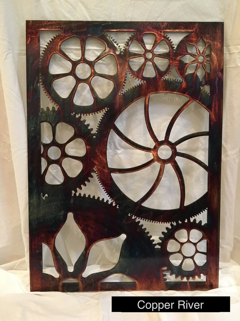Steampunk Gears Panel - Metal Wall Art - Etsy