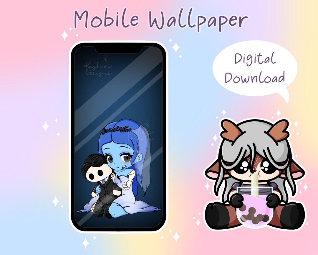 Emily Holding Victor Plush Wallpaper | Digital Download Phone ...