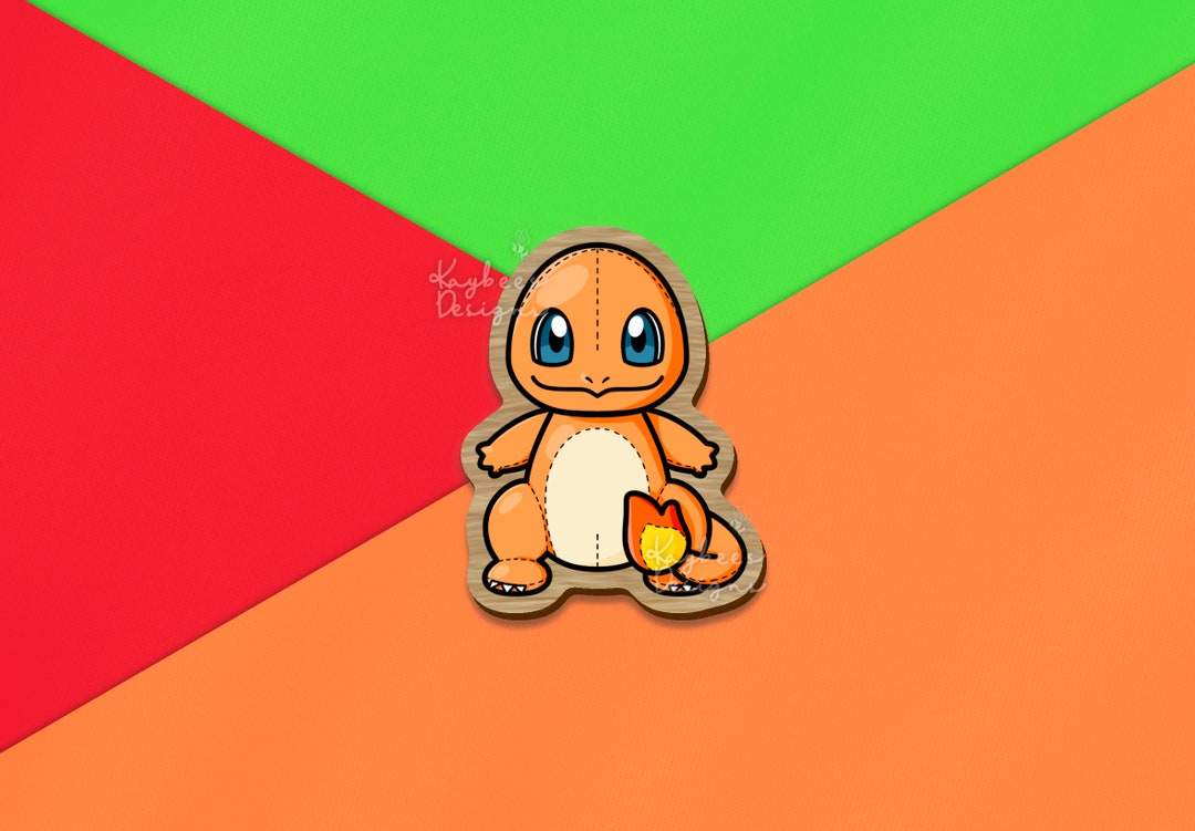 Charmander Wooden Pin - Etsy