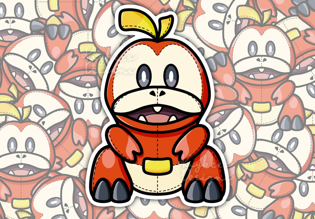 Fuecoco Plushie Glossy Die Cut Sticker - Etsy
