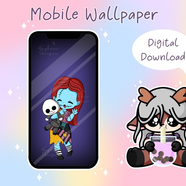 Jack and Sally Wallpaper - Etsy