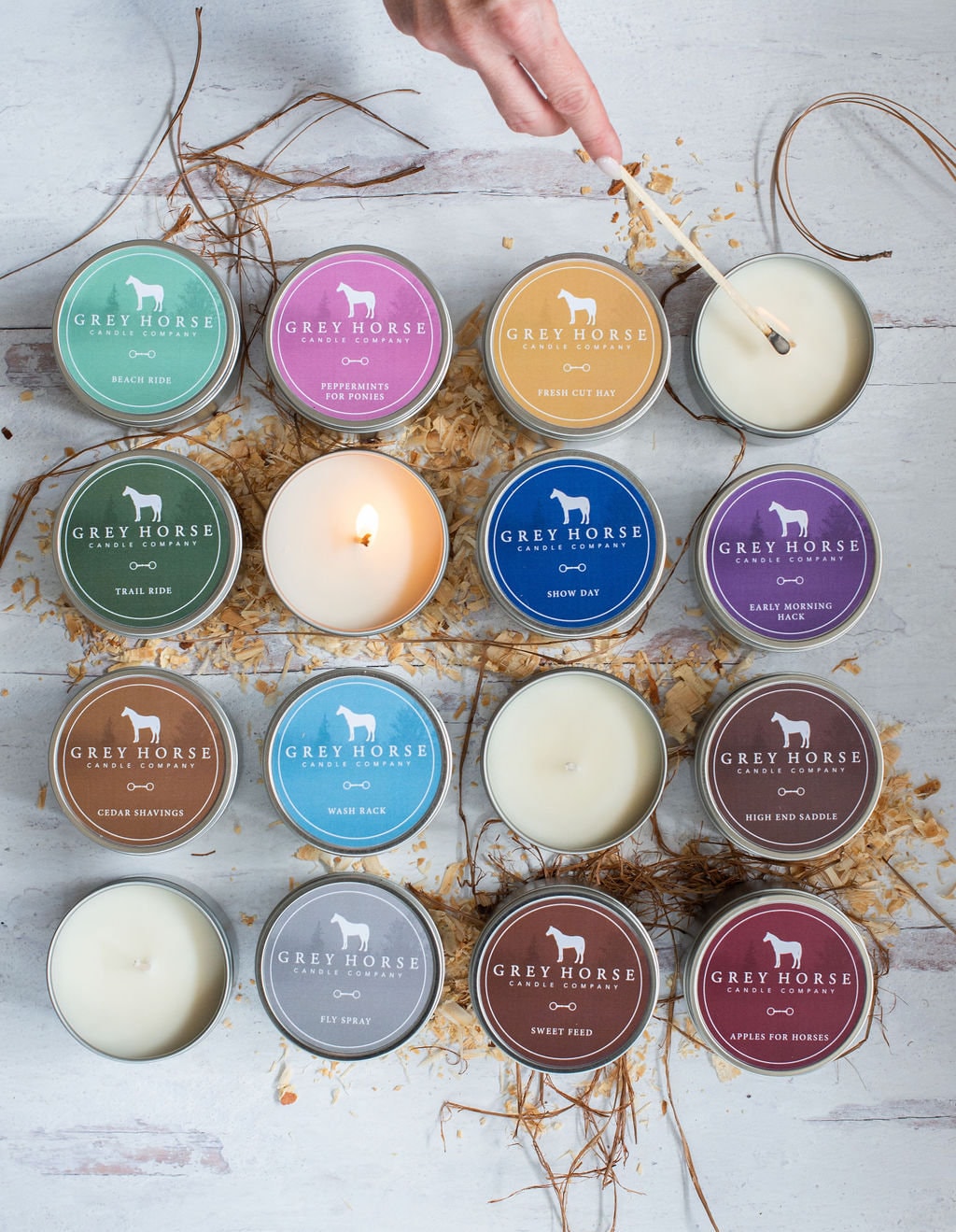 All Natural Soy Candle TIN || Hand Poured || Gift for Equestrians and ...