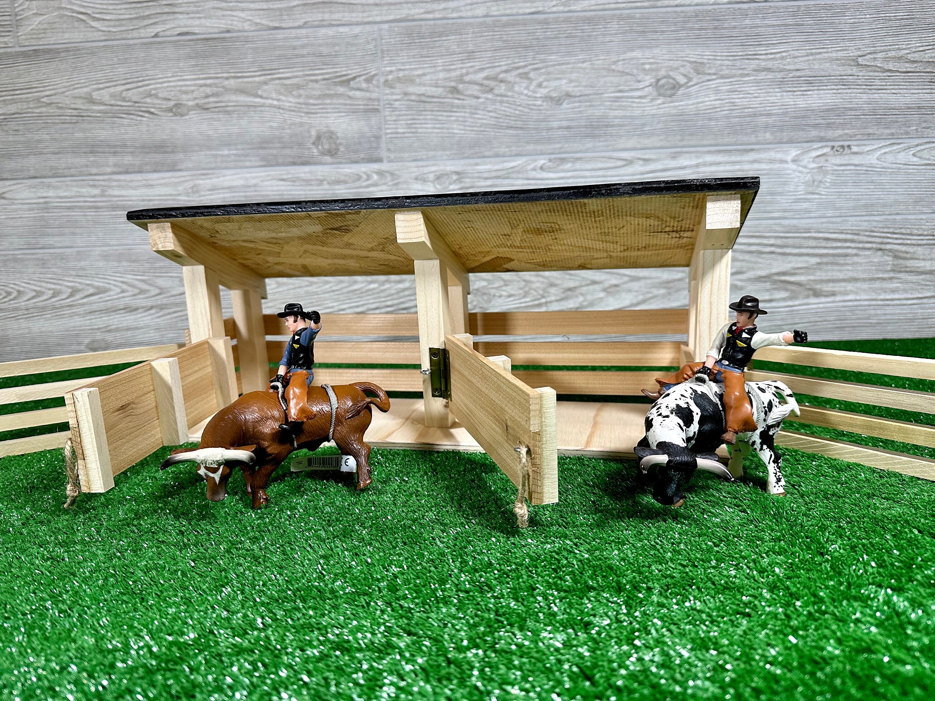 Toy Rodeo Arena With Chutes and Racing Barrels - Etsy