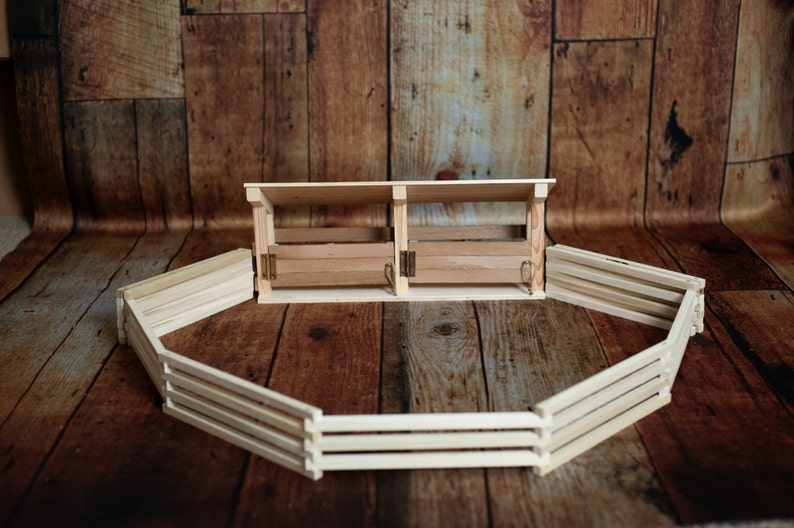 Wood Toy Rodeo Bucking Chutes and Foldup Arena | Etsy