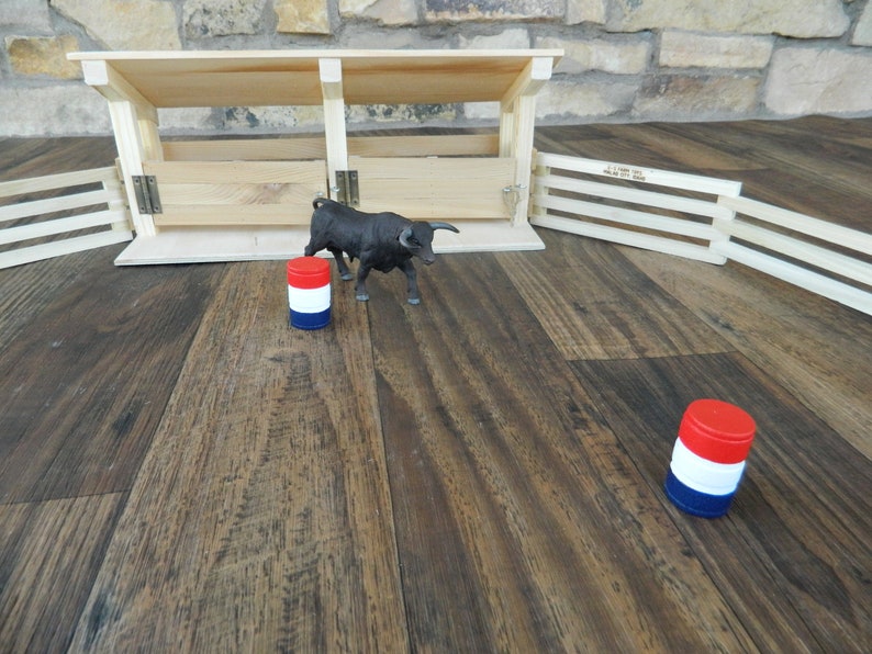 Toy Rodeo Arena with Chutes and Racing Barrels | Etsy