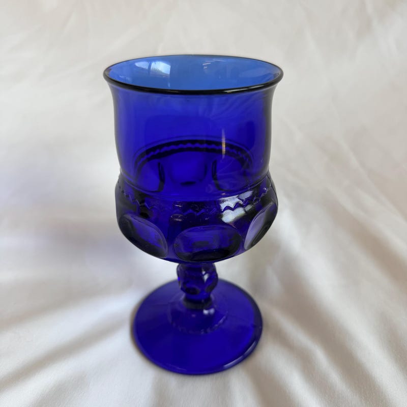 Antique Cobalt Goblet - Etsy