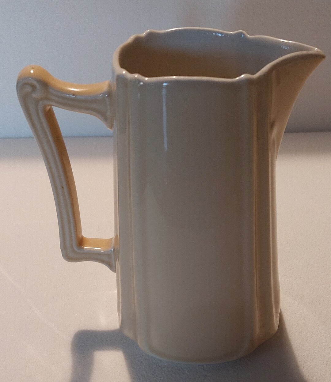 Beige Art Nouveau Pitcher 19 Century - Etsy