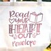 Personalized Library Bag - Read Your Heart Out, Tote Bag for Kids ...