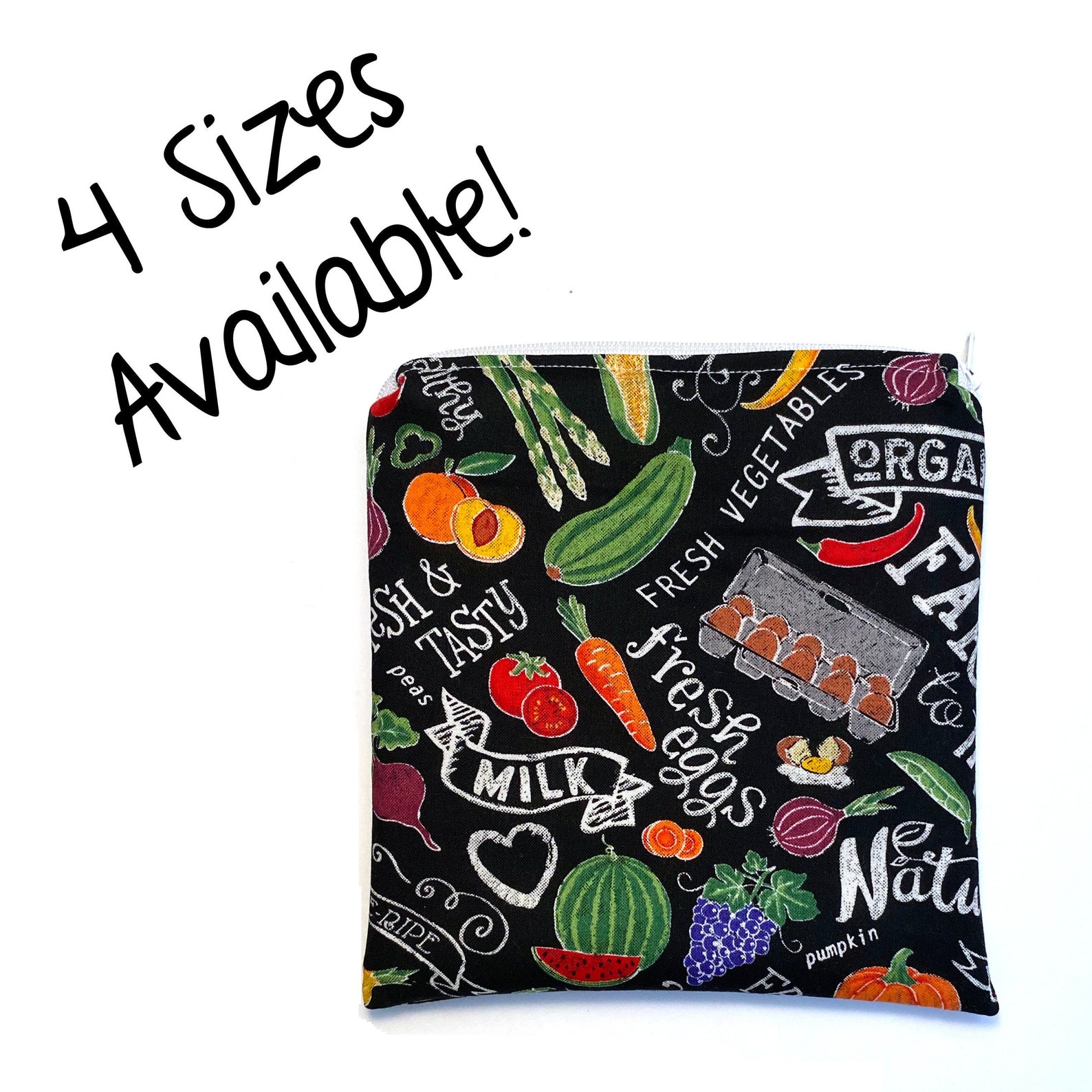 Farm Fresh - Reusable Snack Bags, Reusable Sandwich Bags, Snack Bags ...