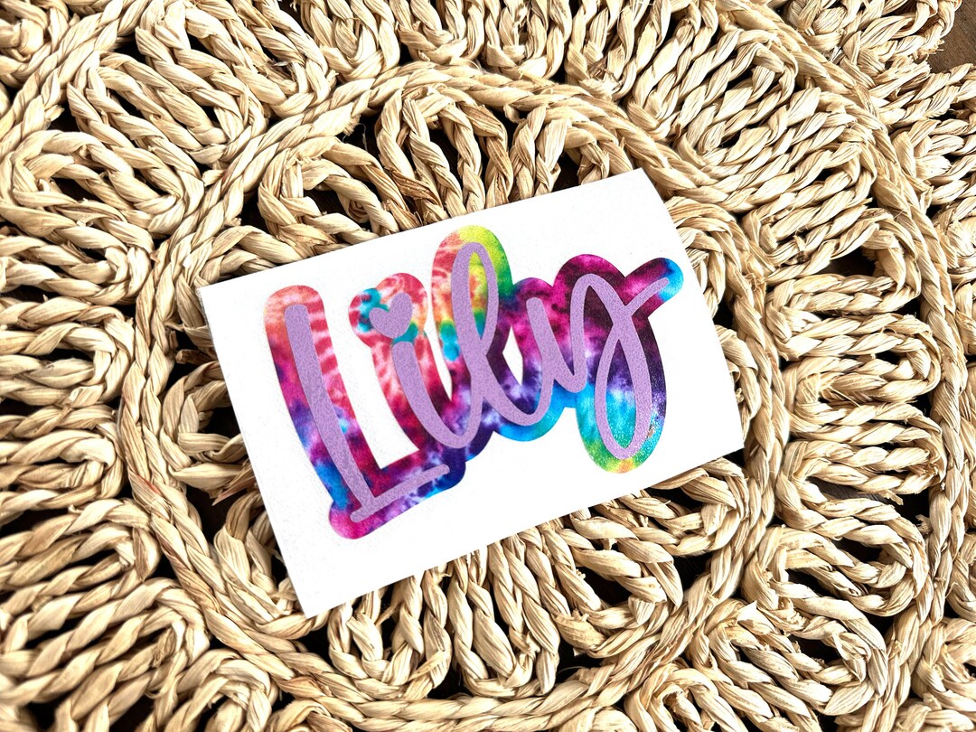 Layered Name Decal, Vinyl Decal, Custom Name Decal, Personalized Water ...