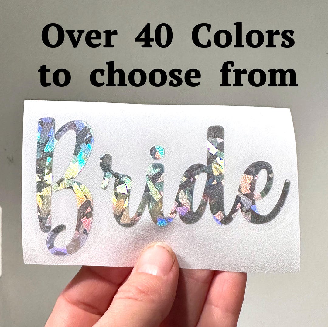 Custom Vinyl Decal, Wedding Vinyl Decal, Bride Decal, Wedding Stickers ...