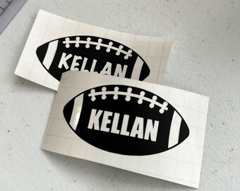 Football Car Vinyl Stickers - Etsy