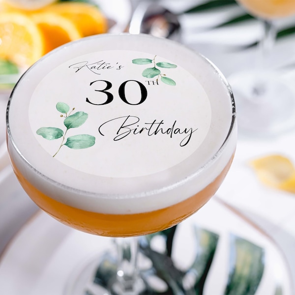 Cocktail Toppers Wafer Paper - Etsy