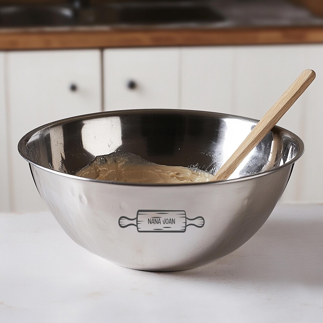 Personalised Engraved Mixing Bowl, Baking, Cake, Baker Gift, Gift for ...