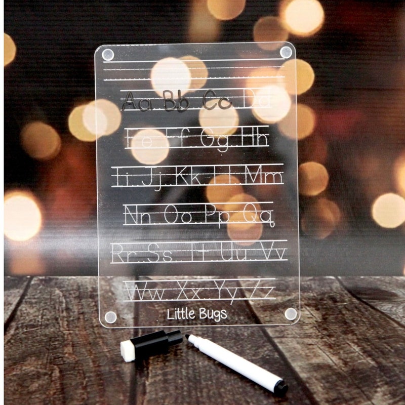 Acrylic Engraved Writing Board - Etsy