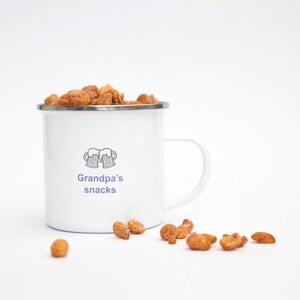 Personalised Enamel Snack Cup Bowl Pot Children's Mug - Etsy UK