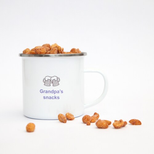 Personalised Enamel Snack Cup Bowl Pot Children's Mug - Etsy UK