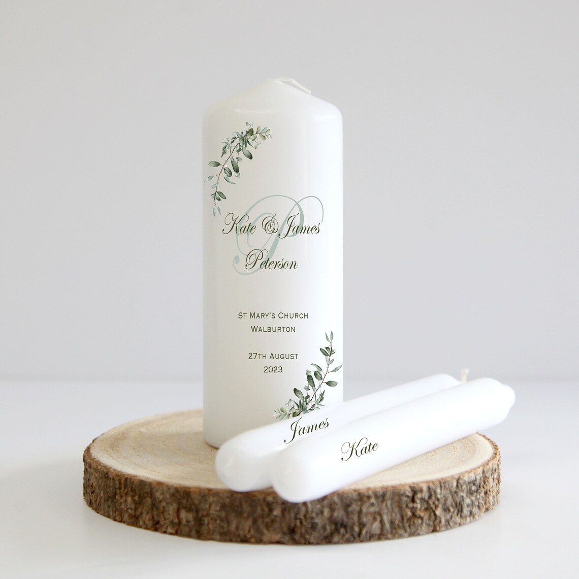 Personalised Monogram Unity Candle Set Wedding Engagement - Etsy