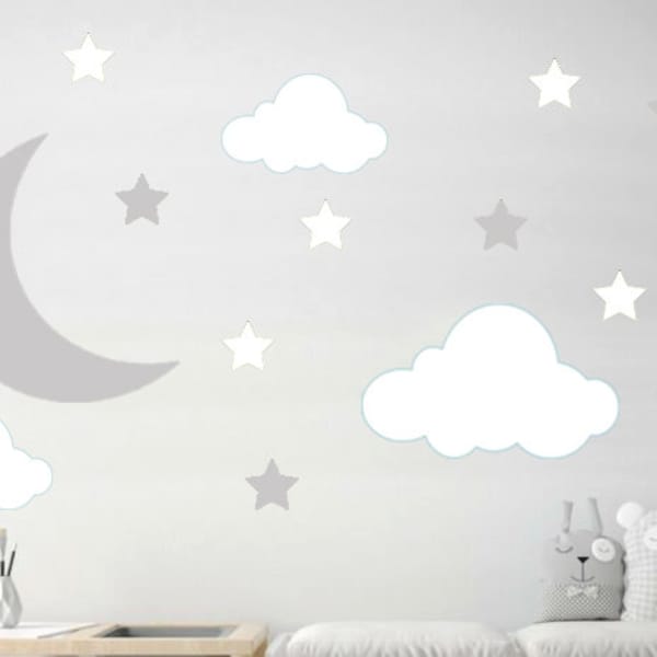 Grey Wall Decal - Etsy
