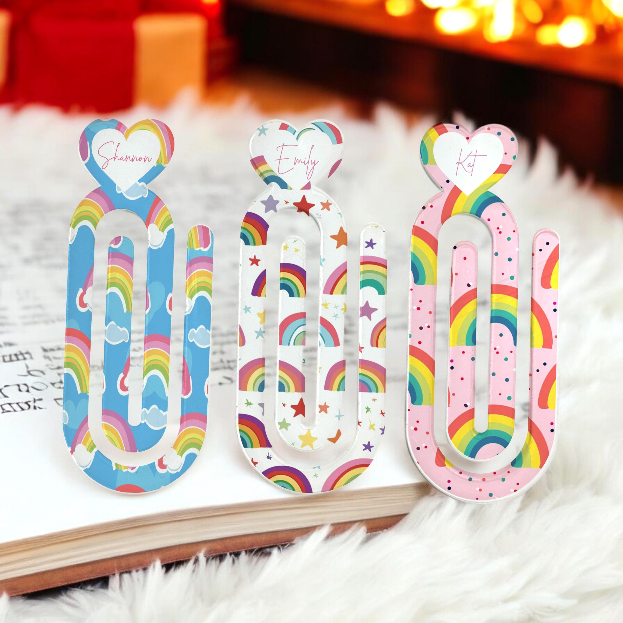 Personalised Jumbo Paperclip Bookmark, Paper Clip, Stocking Filler ...