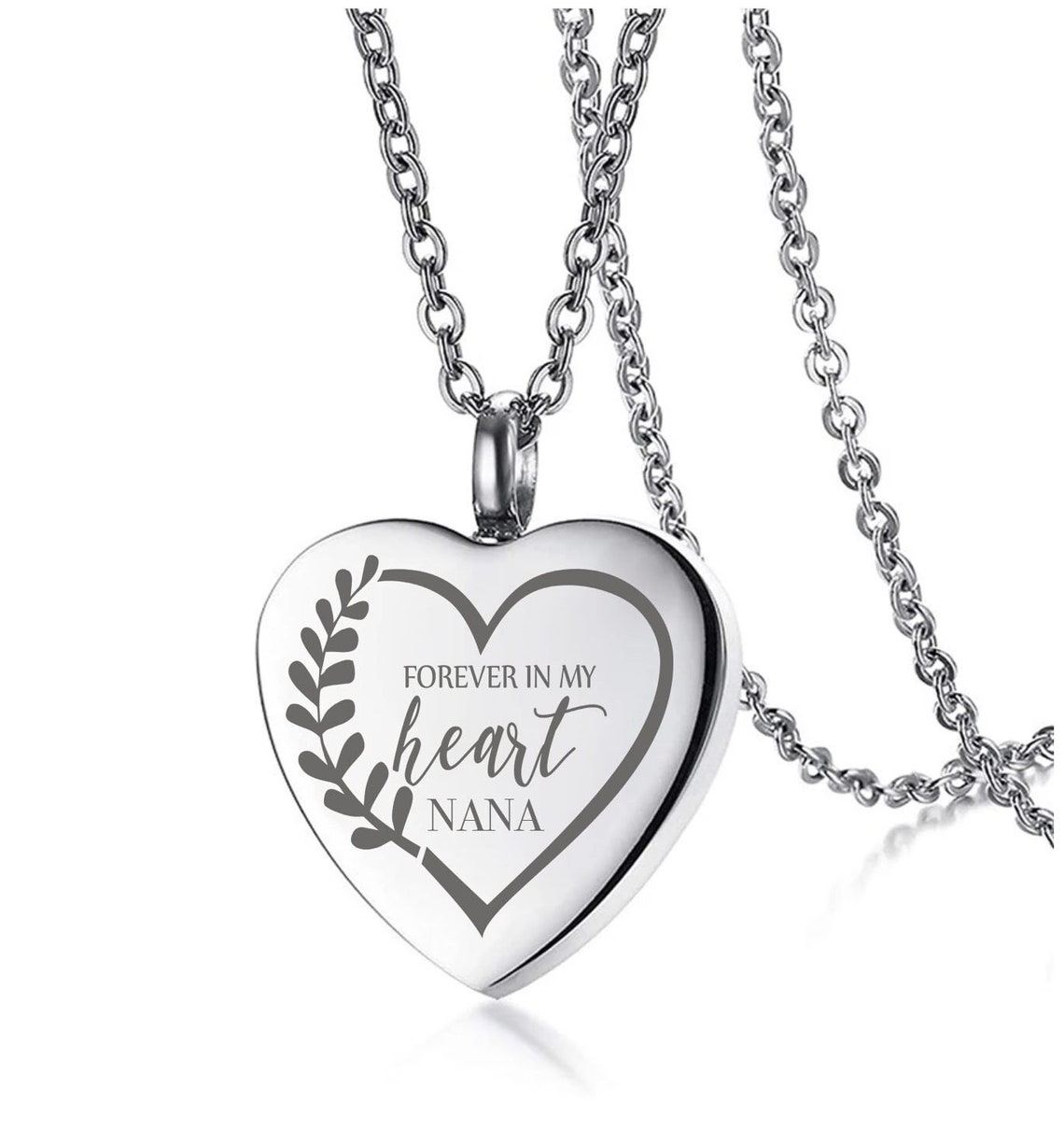 Personalised Engraved Memorial Ashes Necklace, Urn, in Memory ...