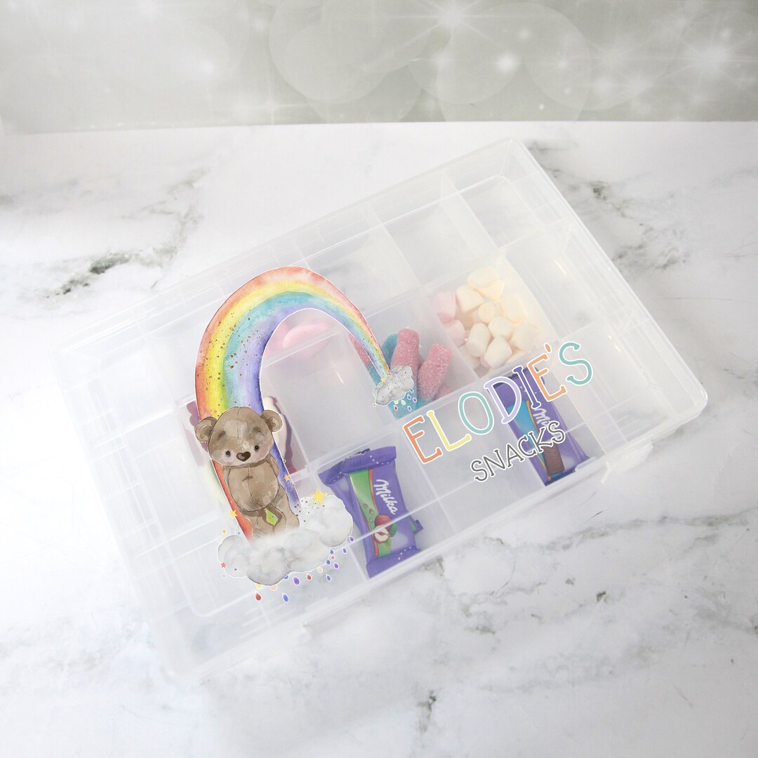 Personalised Travel Snack Box, Treat Box, Lunch, Snackle Box, Holiday ...