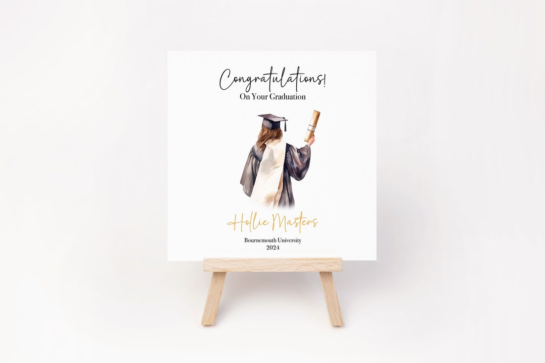 Personalised Graduation Card, University, College, Celebration ...