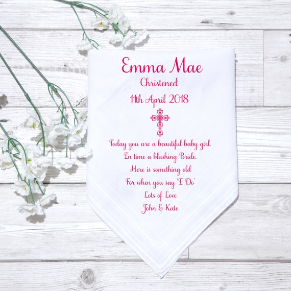 Baptism Handkerchief Poem For Boys