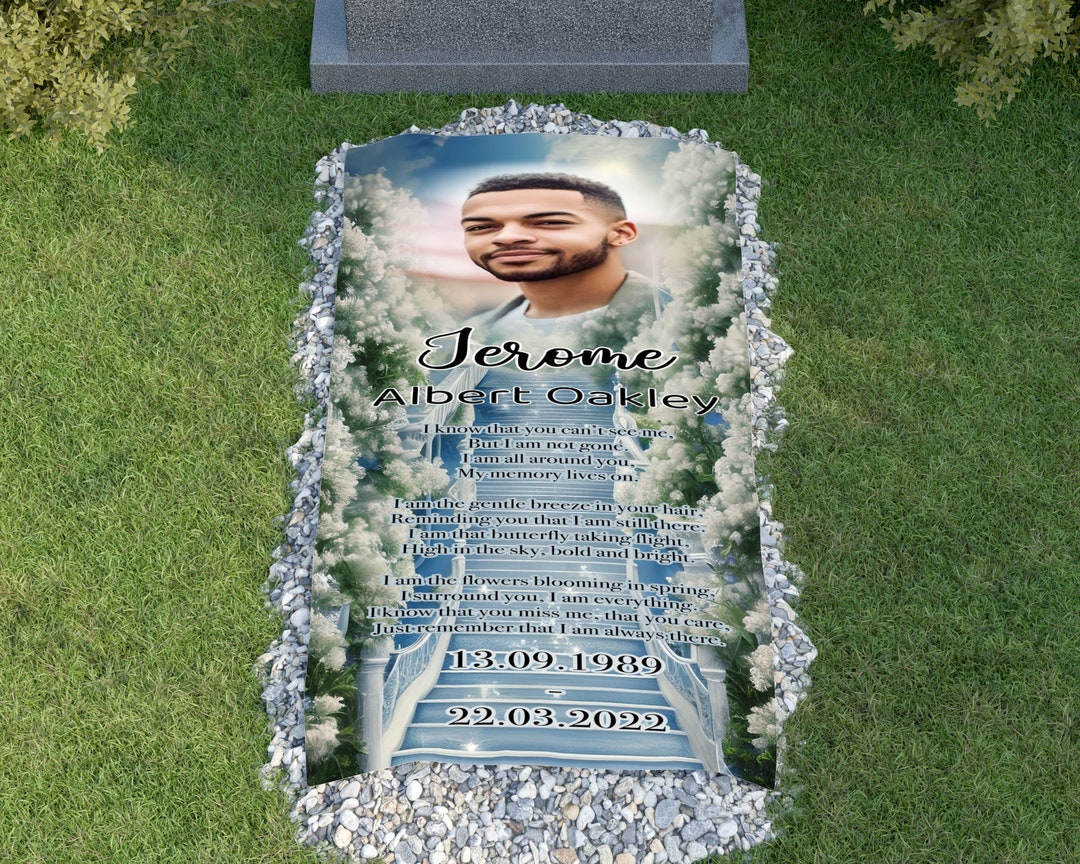 Personalised Grave Cover, Grave Blanket, Headstone, Your Photo ...