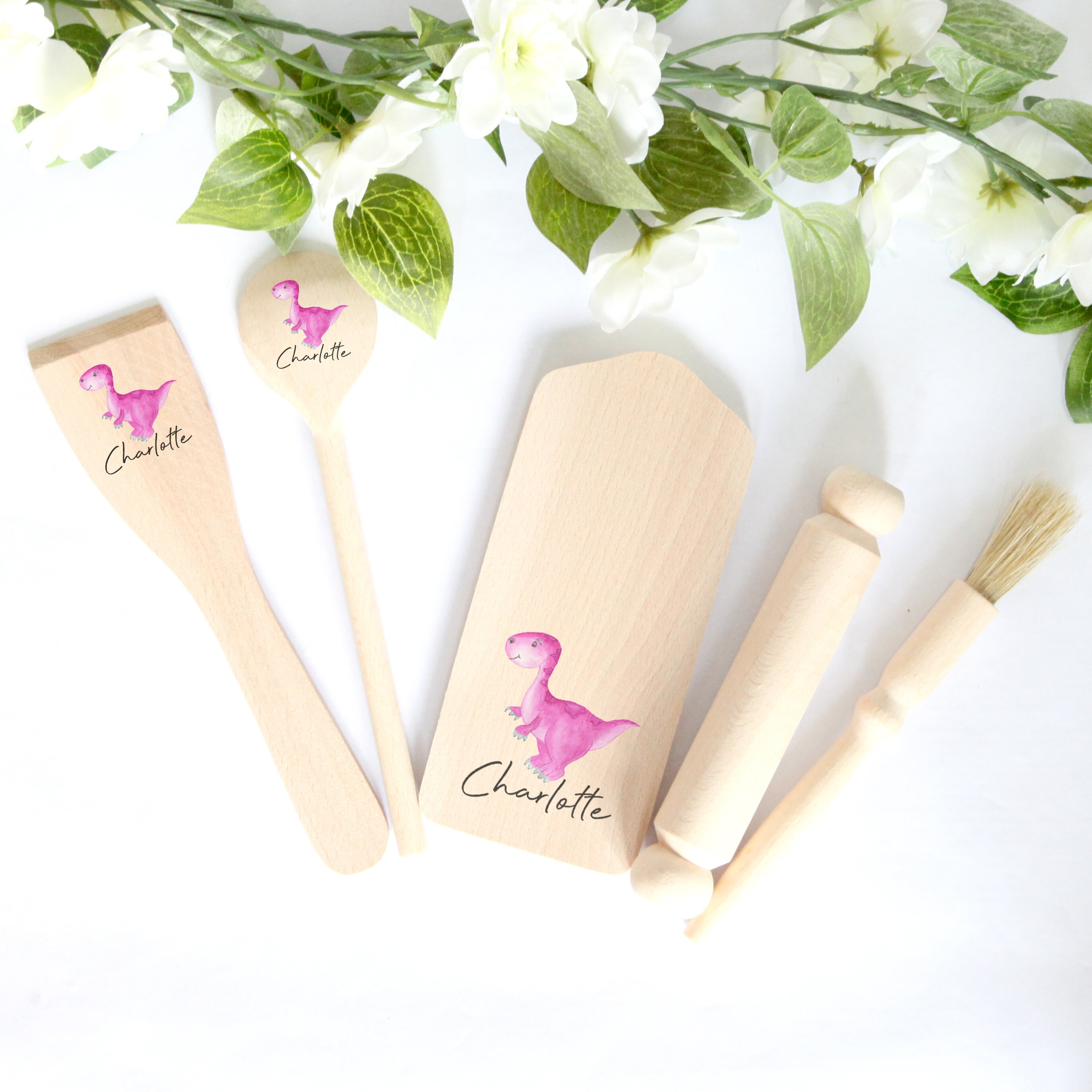 Personalised Kids Dinosaur Baking Set Children's Kit - Etsy UK