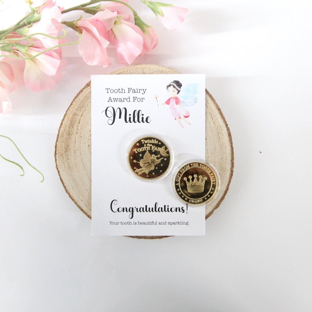 Personalised Tooth Fairy Coin, Card, Lost Tooth Gift, Receipt ...
