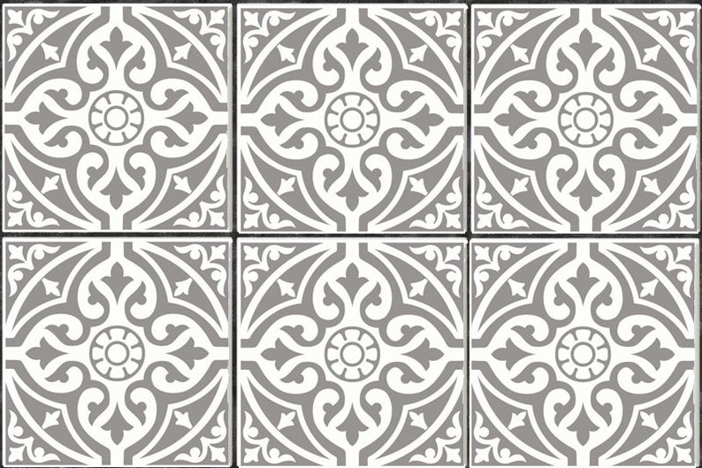 Victorian Vintage Style Tile Stickers Decals Sagres Mosaic | Etsy