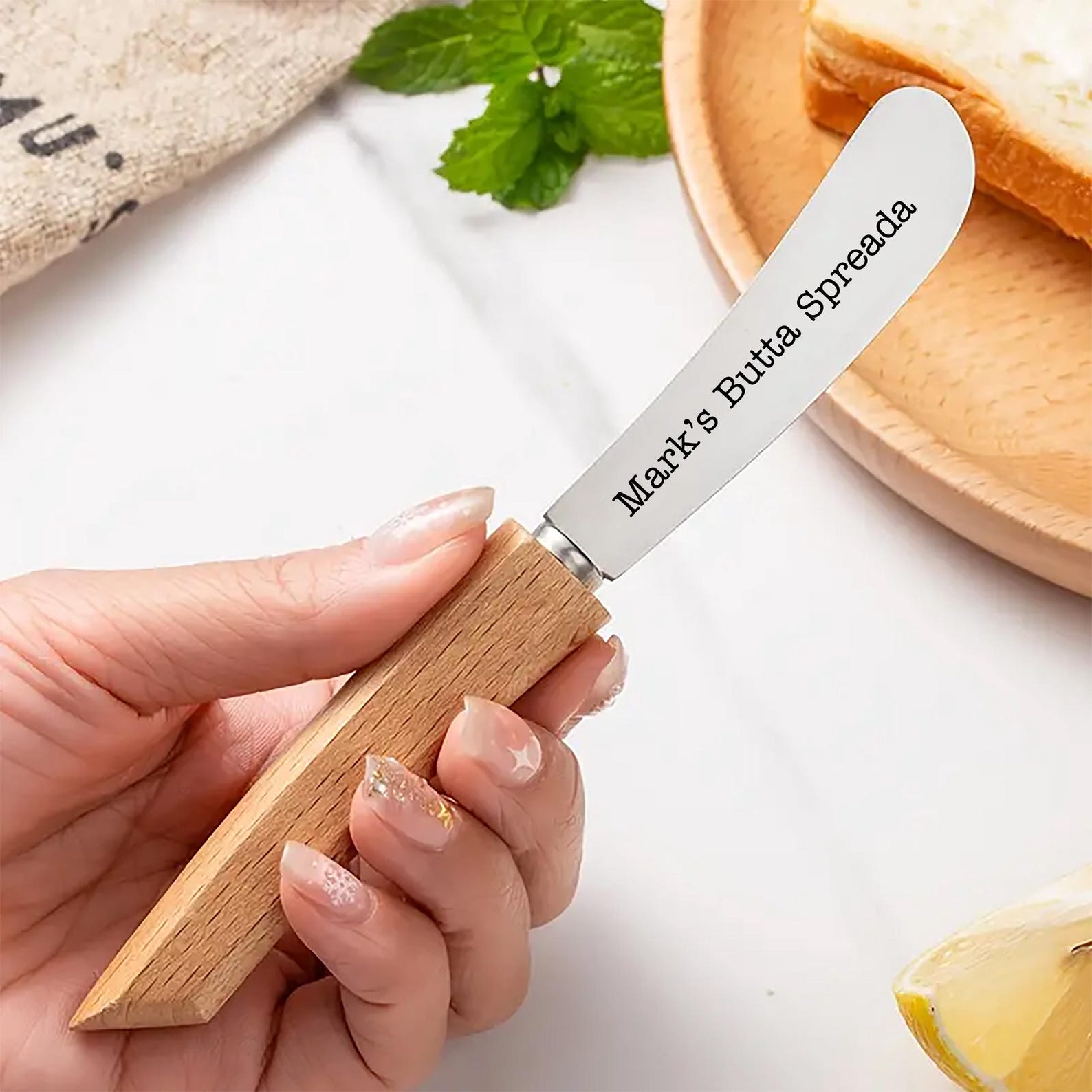 Personalised Engraved Spreader, Nutella, Butter, Gift, Custom Birthday ...