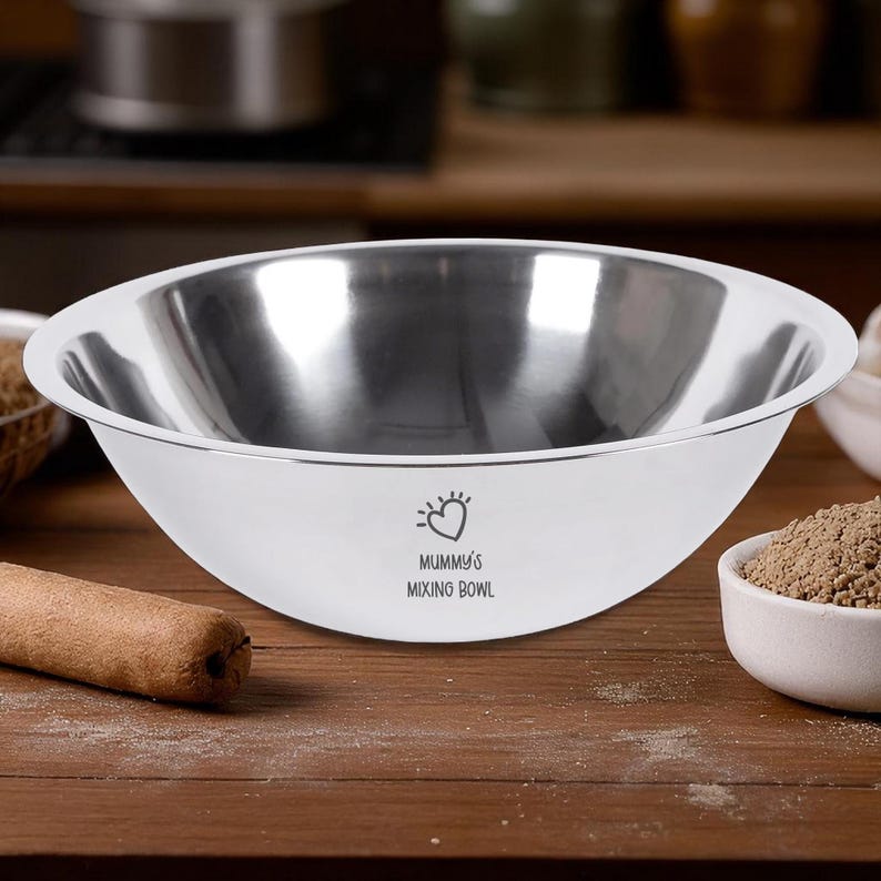 Personalised Engraved Mixing Bowl, Baking, Cake, Baker Gift, Gift for ...