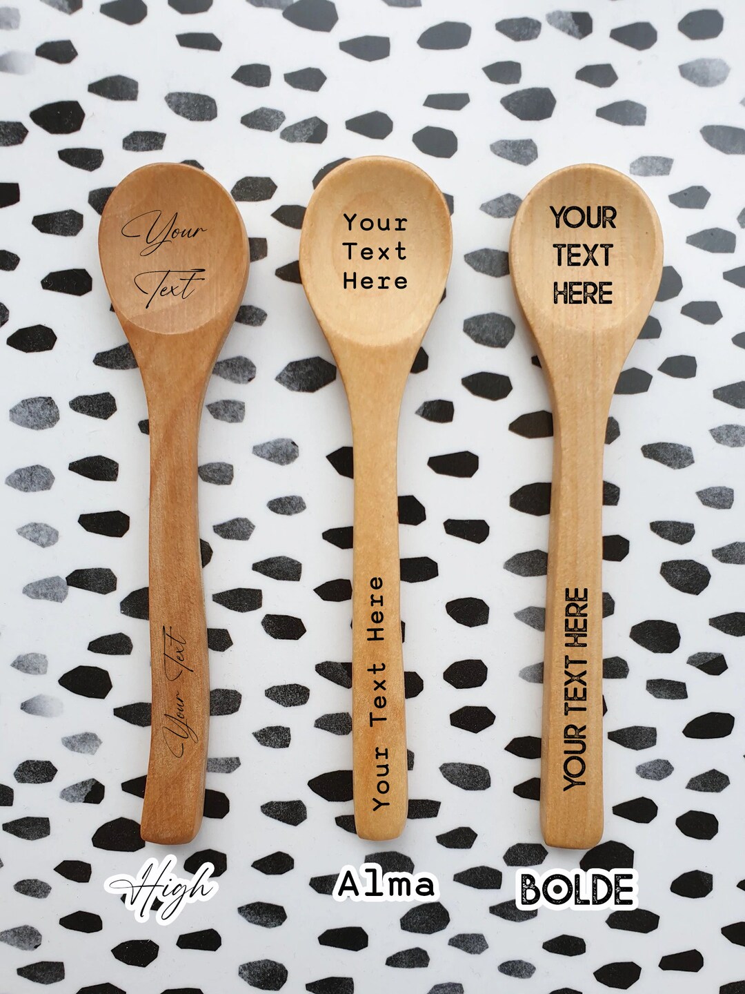 Personalised Engraved Wooden Spoon, Nutella, Peanut Butter Spoon, Gift ...