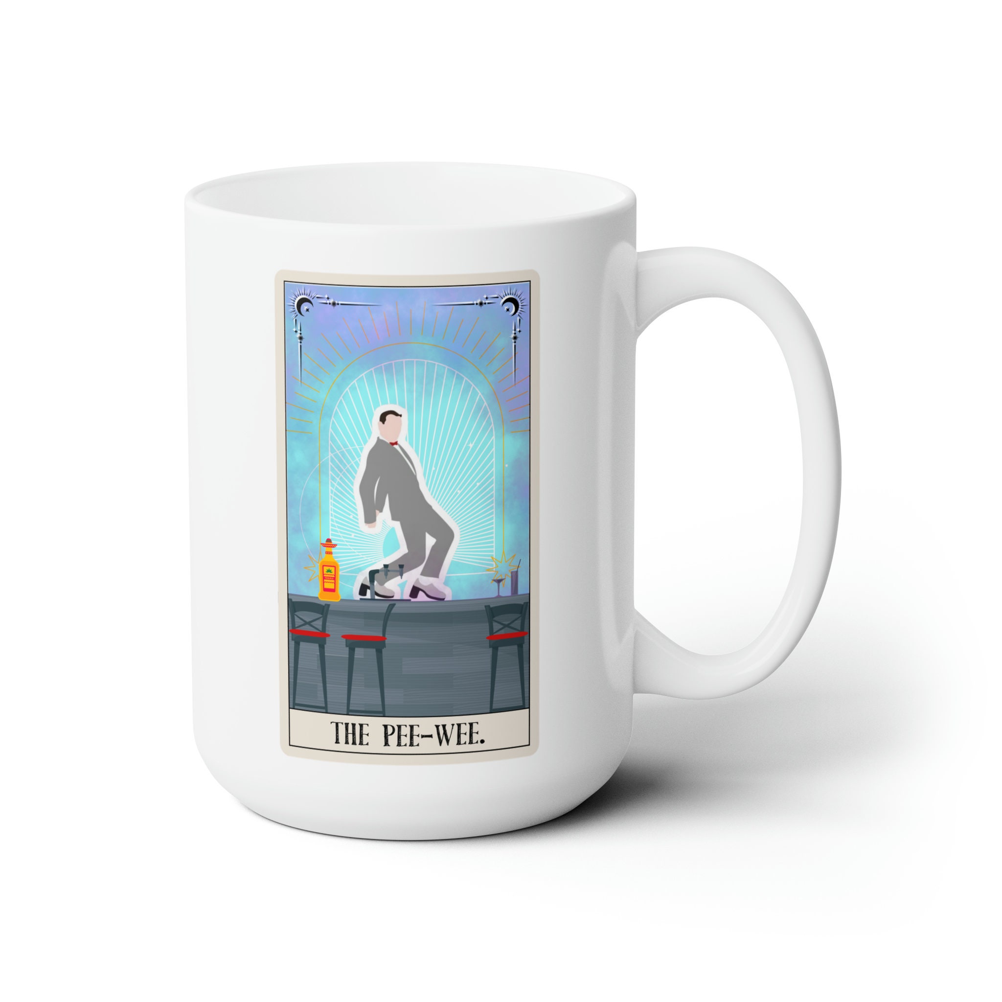 The Pee-wee Tarot Card Mug | Pee Wee Herman | Gift for Fan | Coffee Tea ...