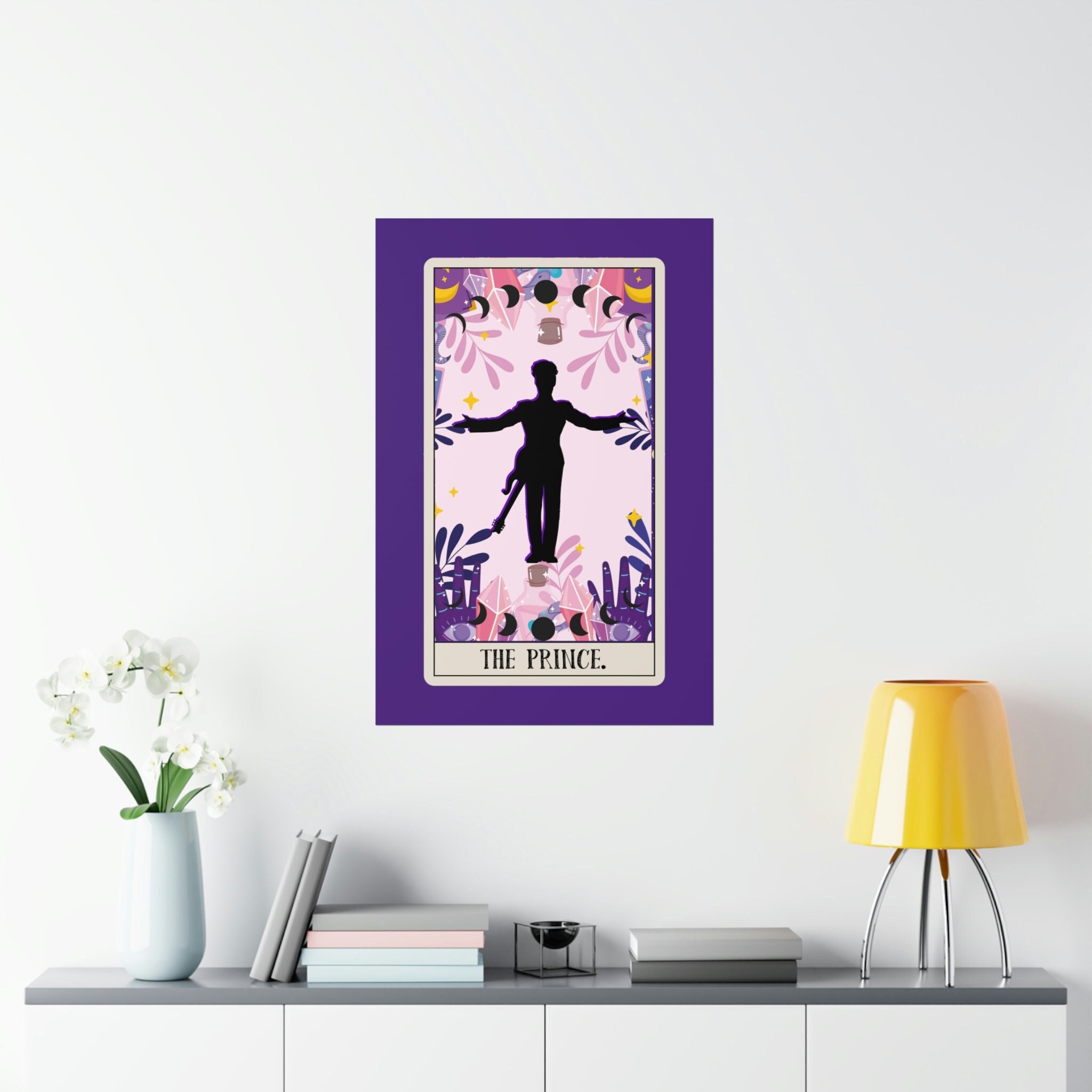 The Prince Tarot Card Poster Prince Tribute Gift for Prince Fan Purple ...