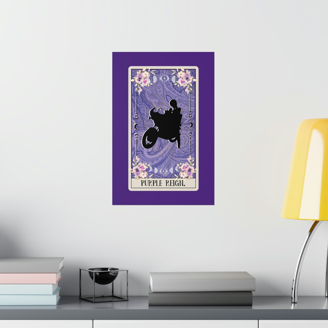 Purple Reign Tarot Card Poster Prince Tribute Gift for Prince Fan ...