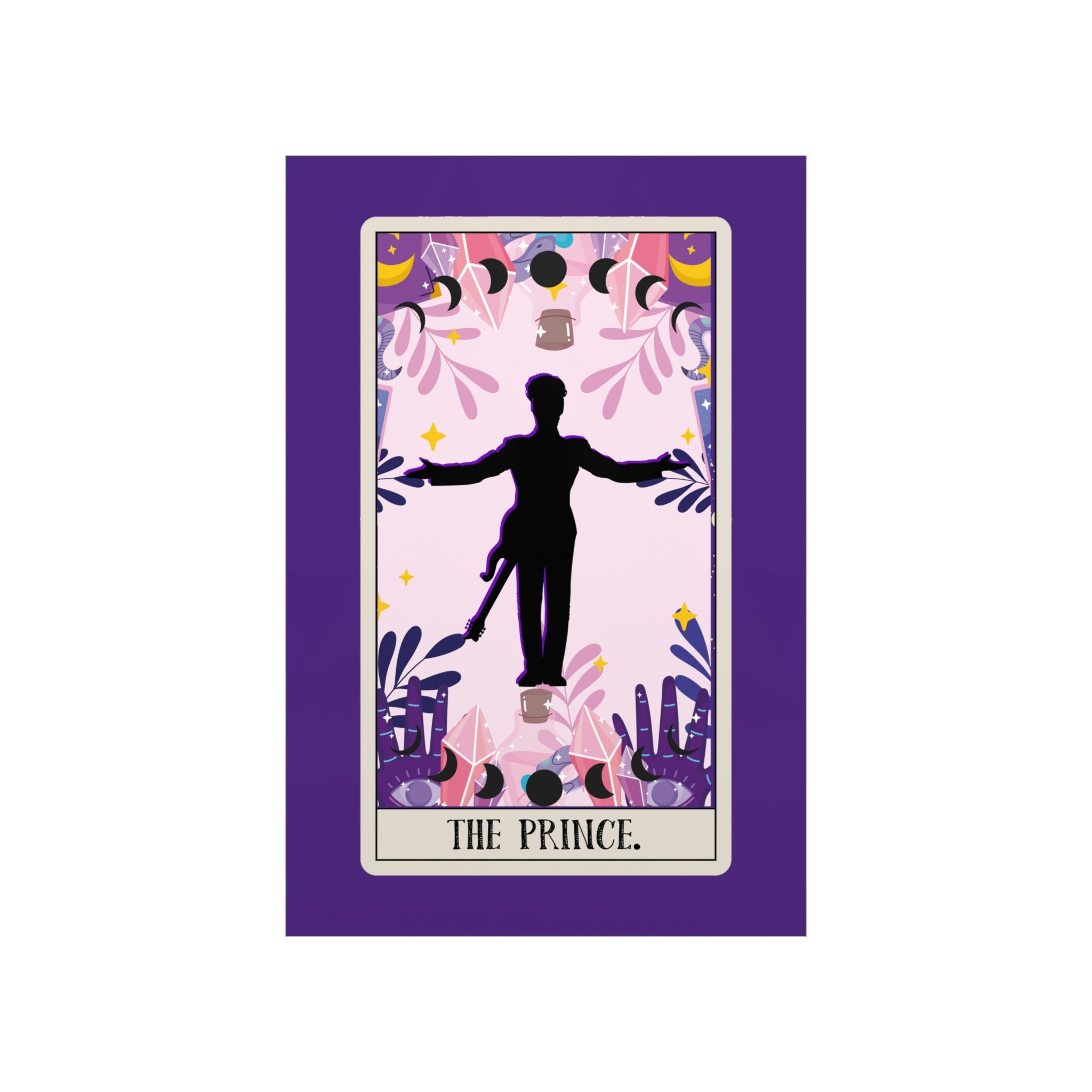 The Prince Tarot Card Poster | Prince Tribute | Gift for Prince Fan ...