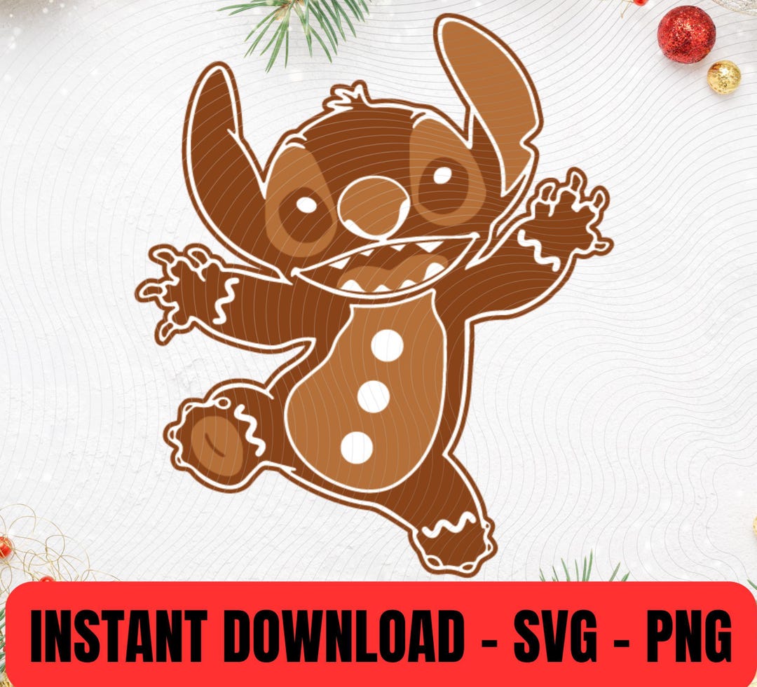 Gingerbread Stitch Christmas SVG \ PNG Cut Files (digital Download) - Etsy