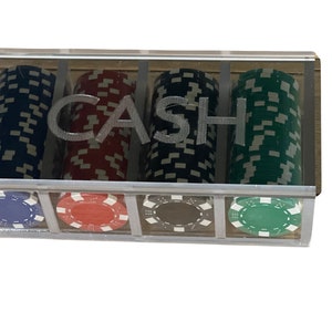Custom Monogram Acrylic Poker Set - Free Shipping - Etsy