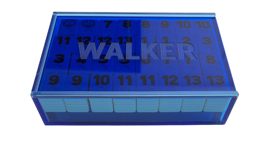 Stunning Navy Blue 6-player Modern Acrylic Rummikub Set! - Etsy