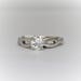 Twisted Solitaire Diamond Engagement Ring- 14k White Gold - Etsy