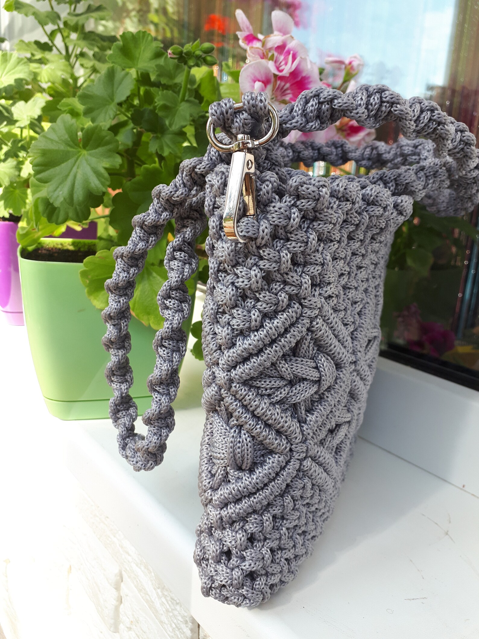 Macrame Bag Handmade Bag Gift for Her Macrame Shoulder Bag - Etsy