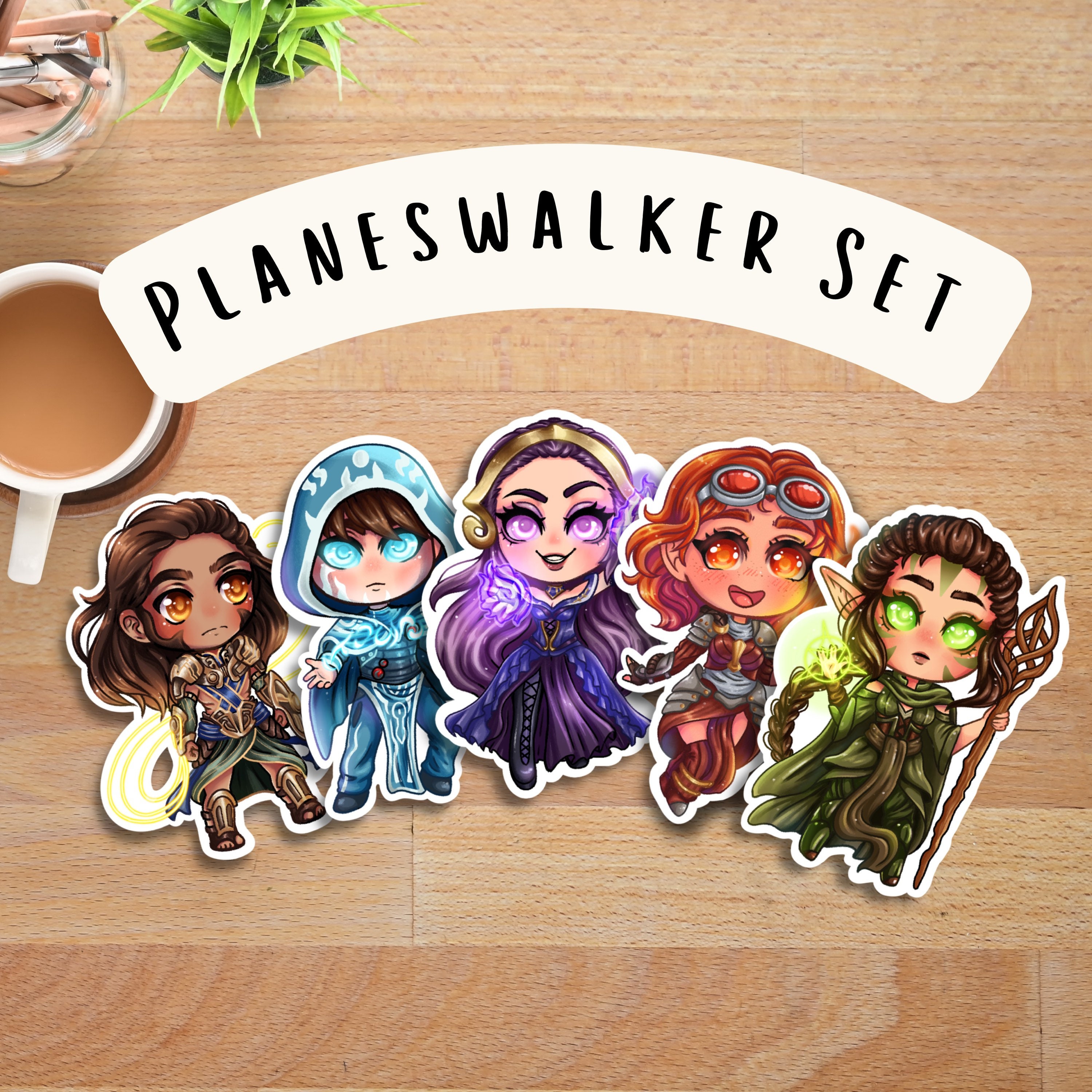 Chibi Planeswalker Set - Etsy