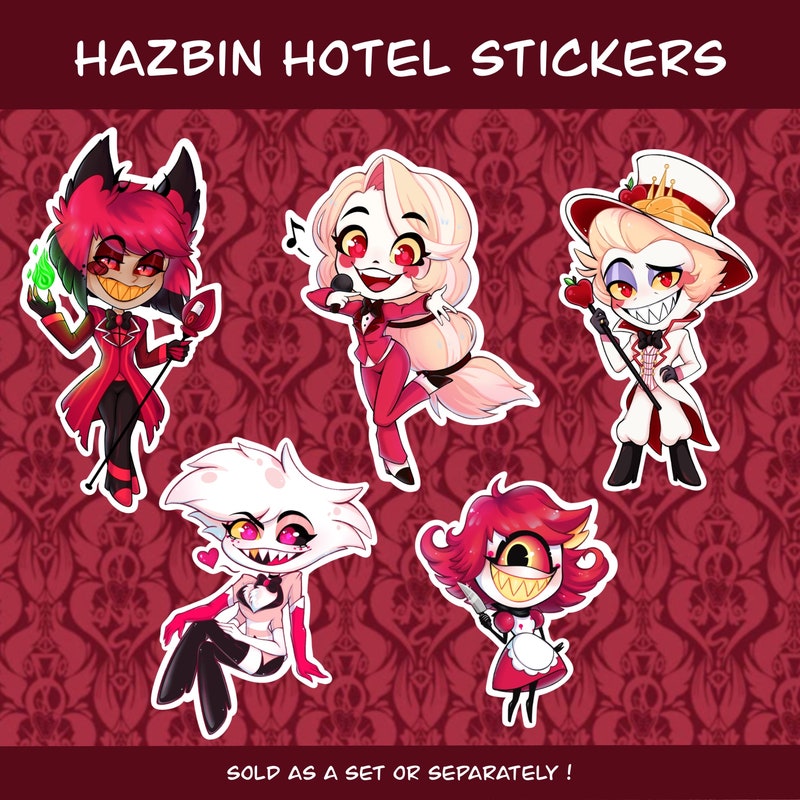 Hazbin Hotel Stickers - Etsy