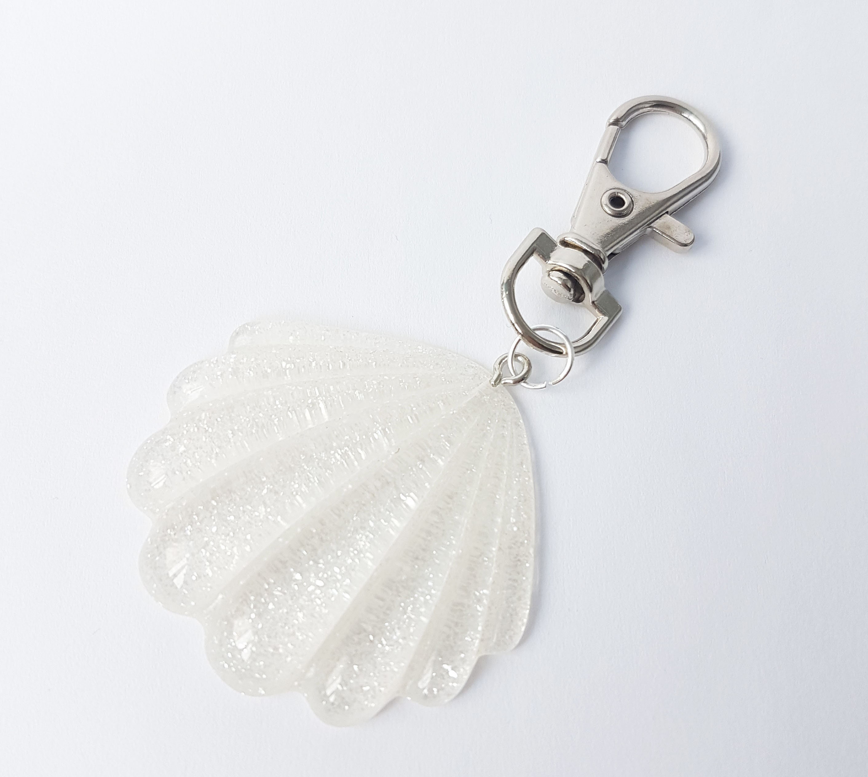 Clear Seashell Bag Charm | Etsy