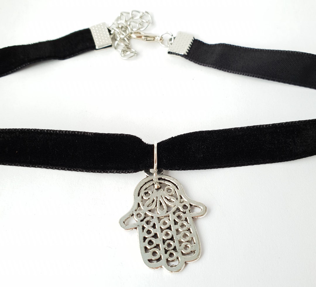 Hamsa Hand Choker - Etsy